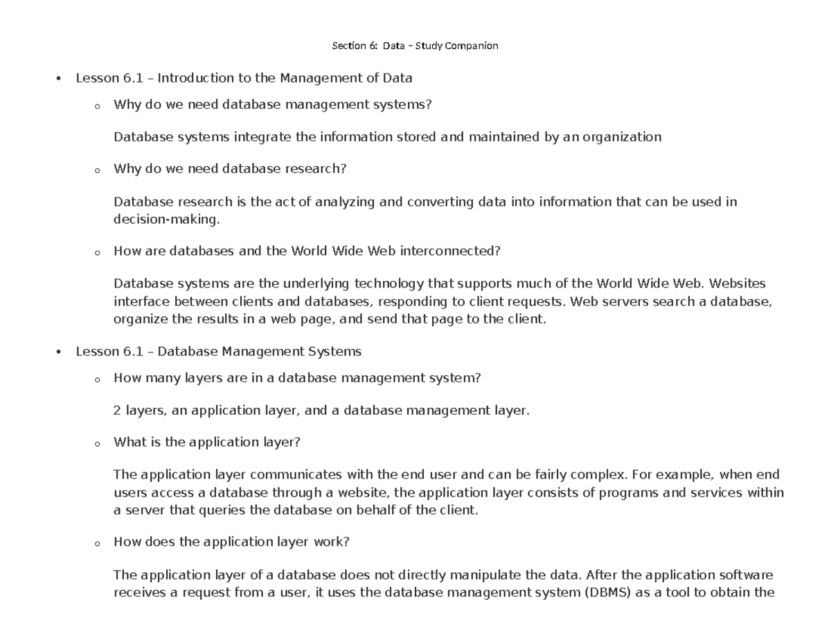 Section 6 - Study Companion-REAL - Section 6: Data – Study Companion ...