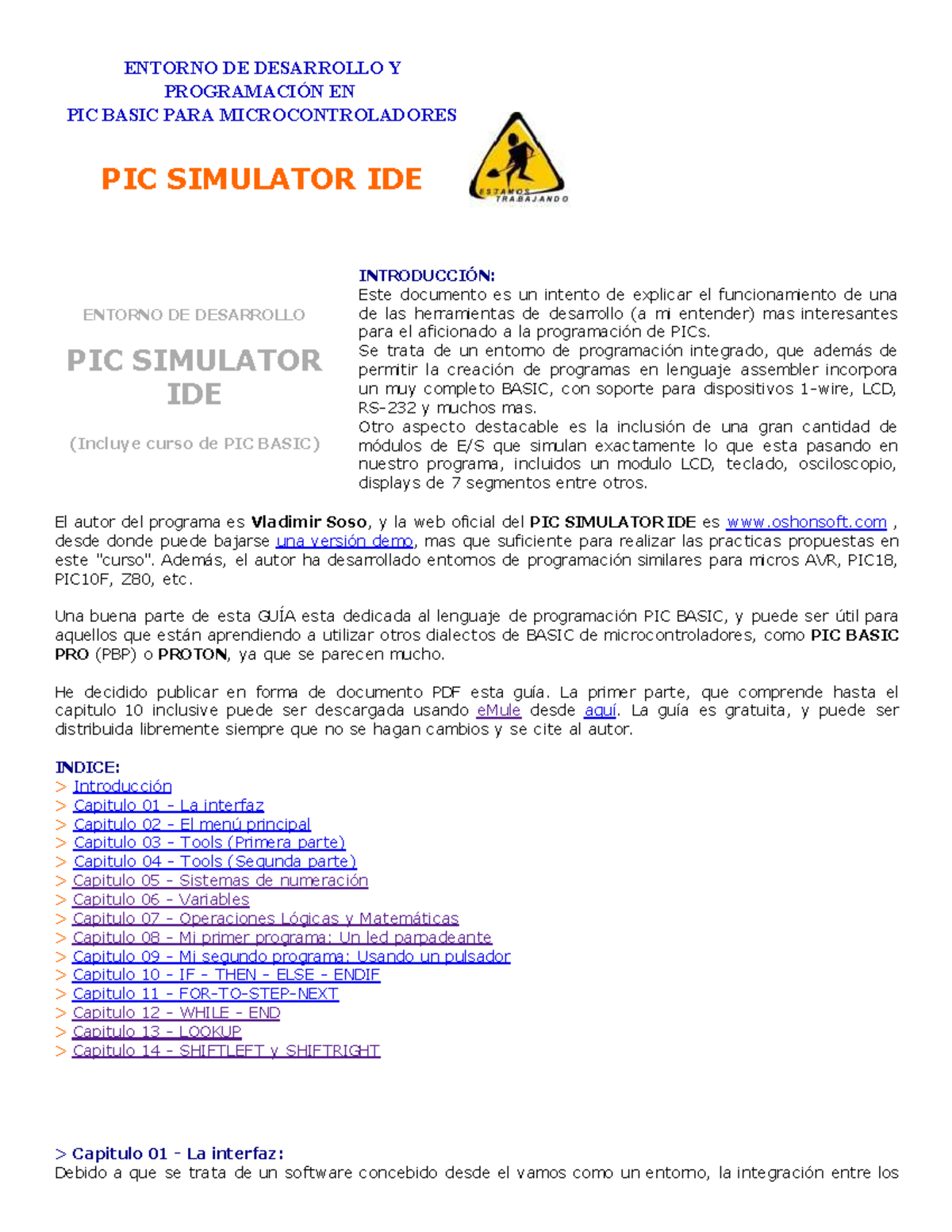 Examen Práctico 1: Guía de Programación en PIC BASIC y PIC Simulator IDE - Studocu