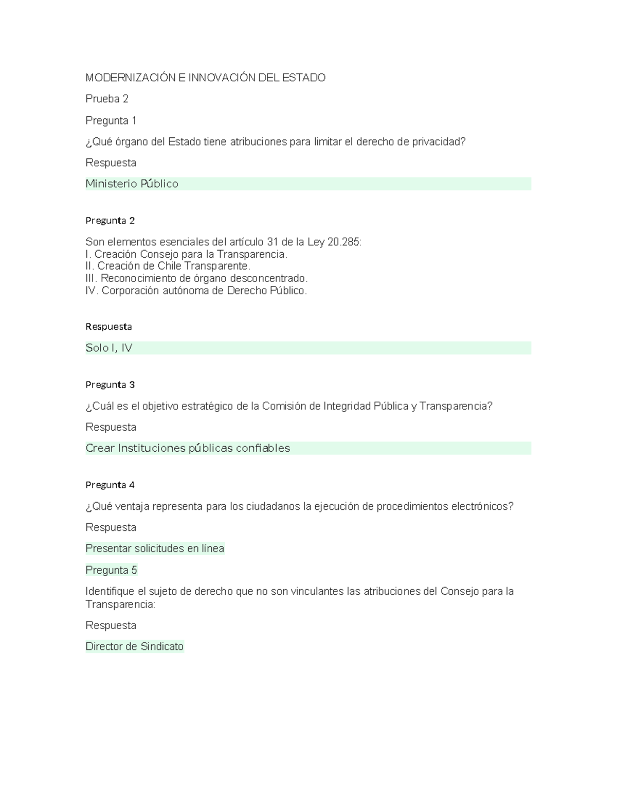 Modernización E Innovación DEL Estado Prueba 2 - MODERNIZACIÓN E INNOVACIÓN DEL ESTADO Prueba 2 ...