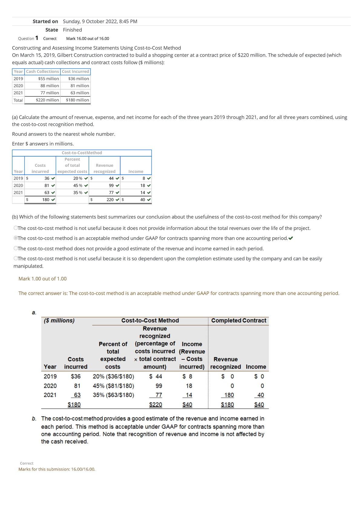 Module 5 Assignment: Cost-to-Cost Method & Accounts Receivable Analysis ...