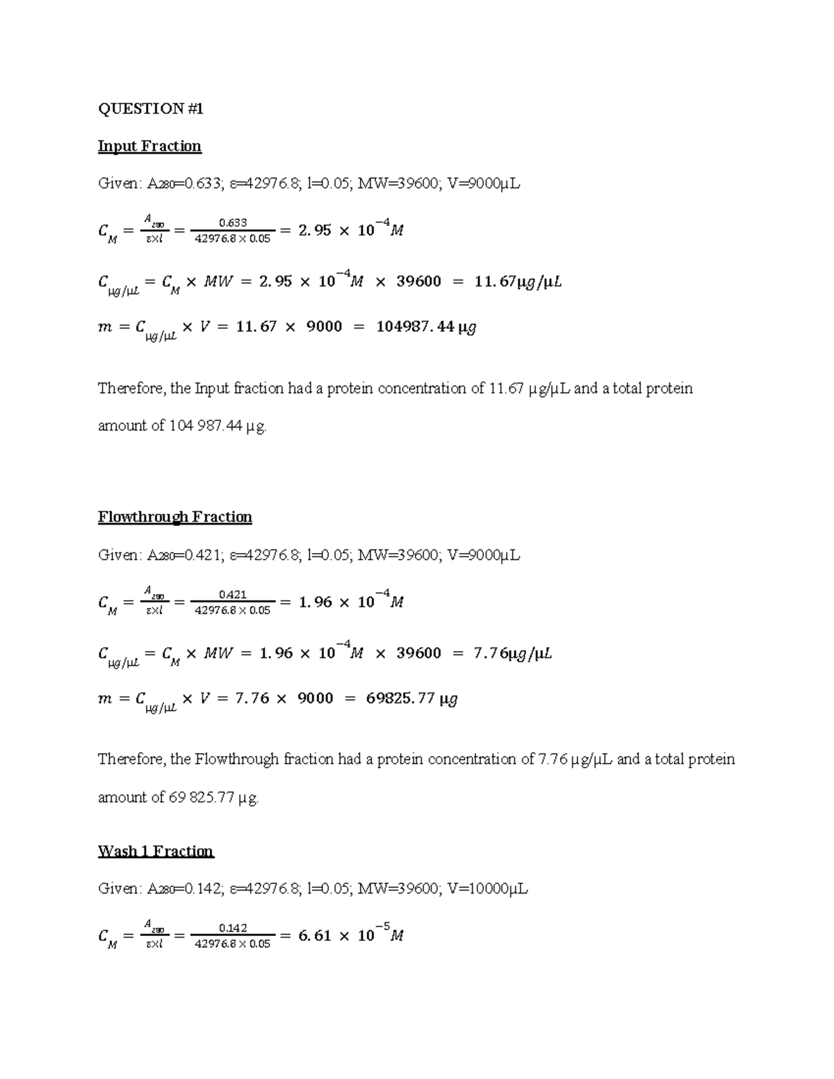 Protein Concentration Analysis for 2025A7SD Final Exam - Studocu