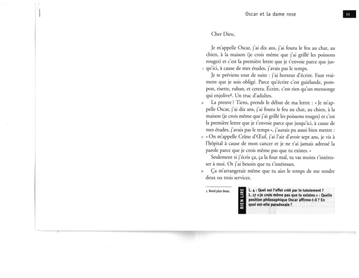 Oscar-ET-LA-DAME-ROSE livre en pdf - Oscar et la dame rose II Cher Dieu ...
