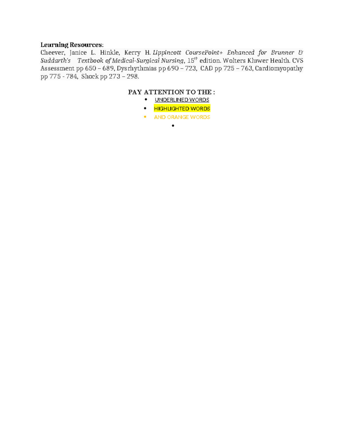 Exam 1 Notes: CVS Assessment, CAD, and Dysrhythmias Overview for ...