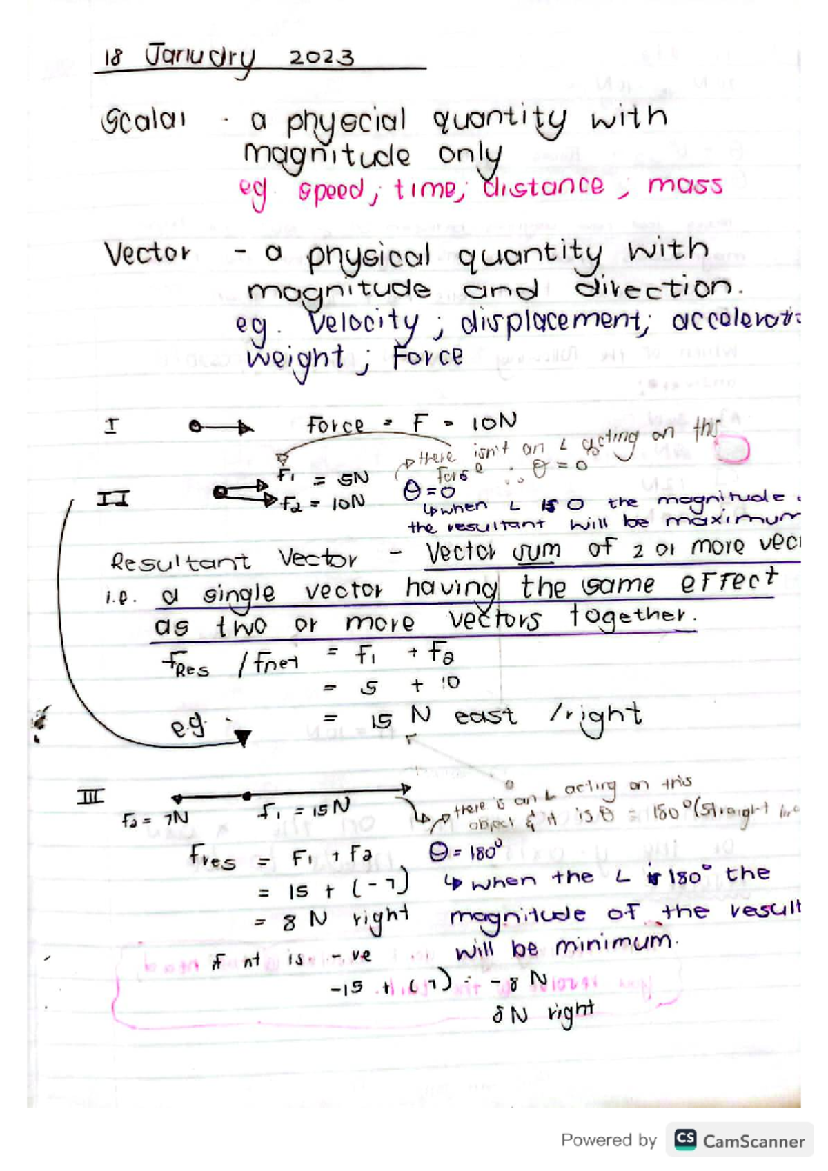 Physics 101: Vectors, Forces, and Friction Concepts - Notes - Studocu