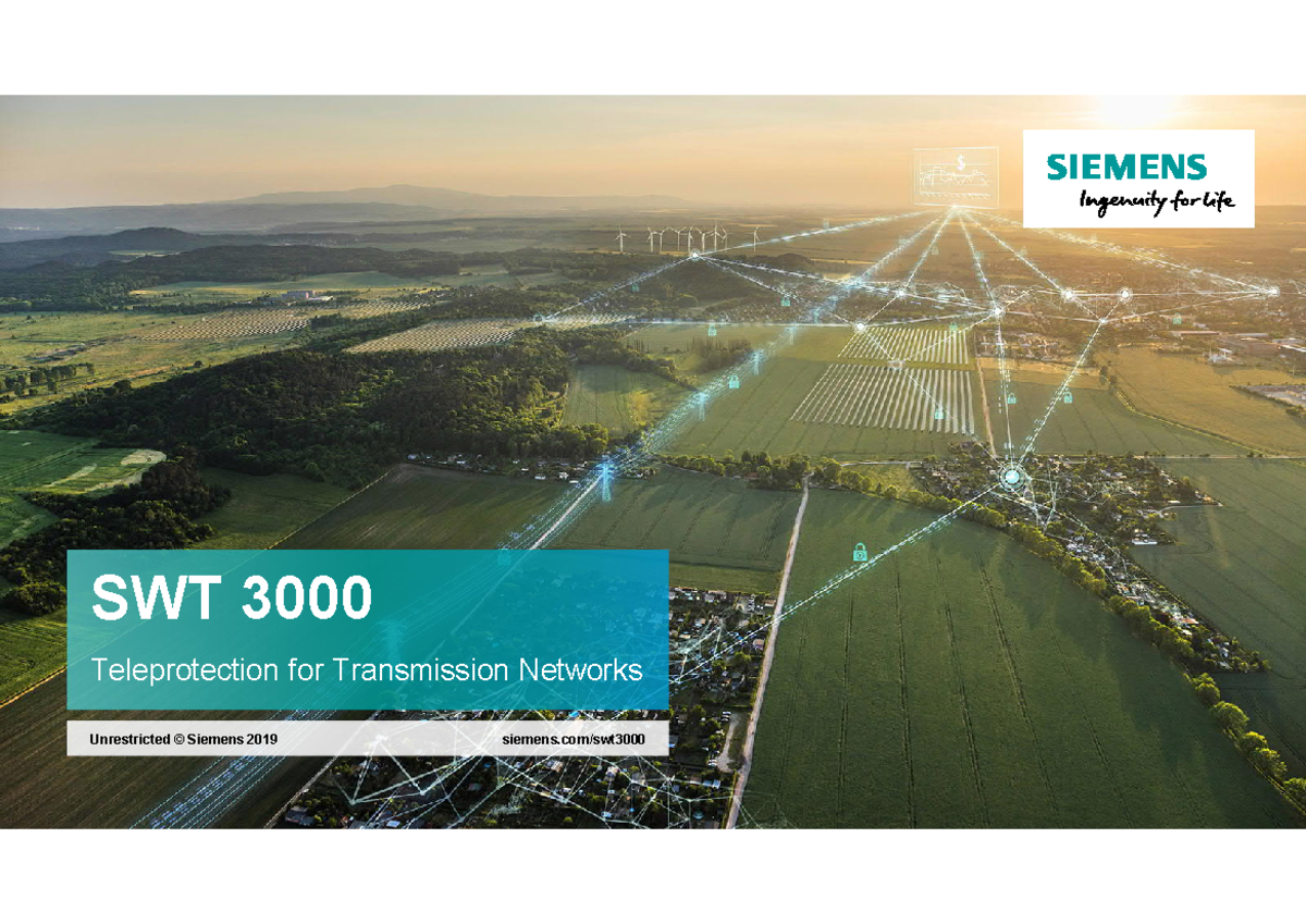Curso en Línea SWT3000 - Teleprotección en Redes de Transmisión - Studocu