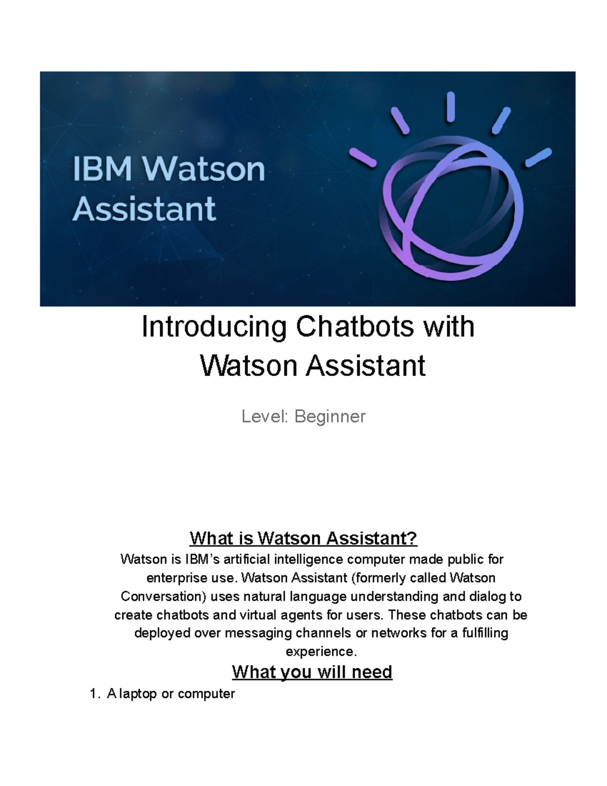 Beg- Introducing Artificial Intelligence - Introducing Chatbots with ...