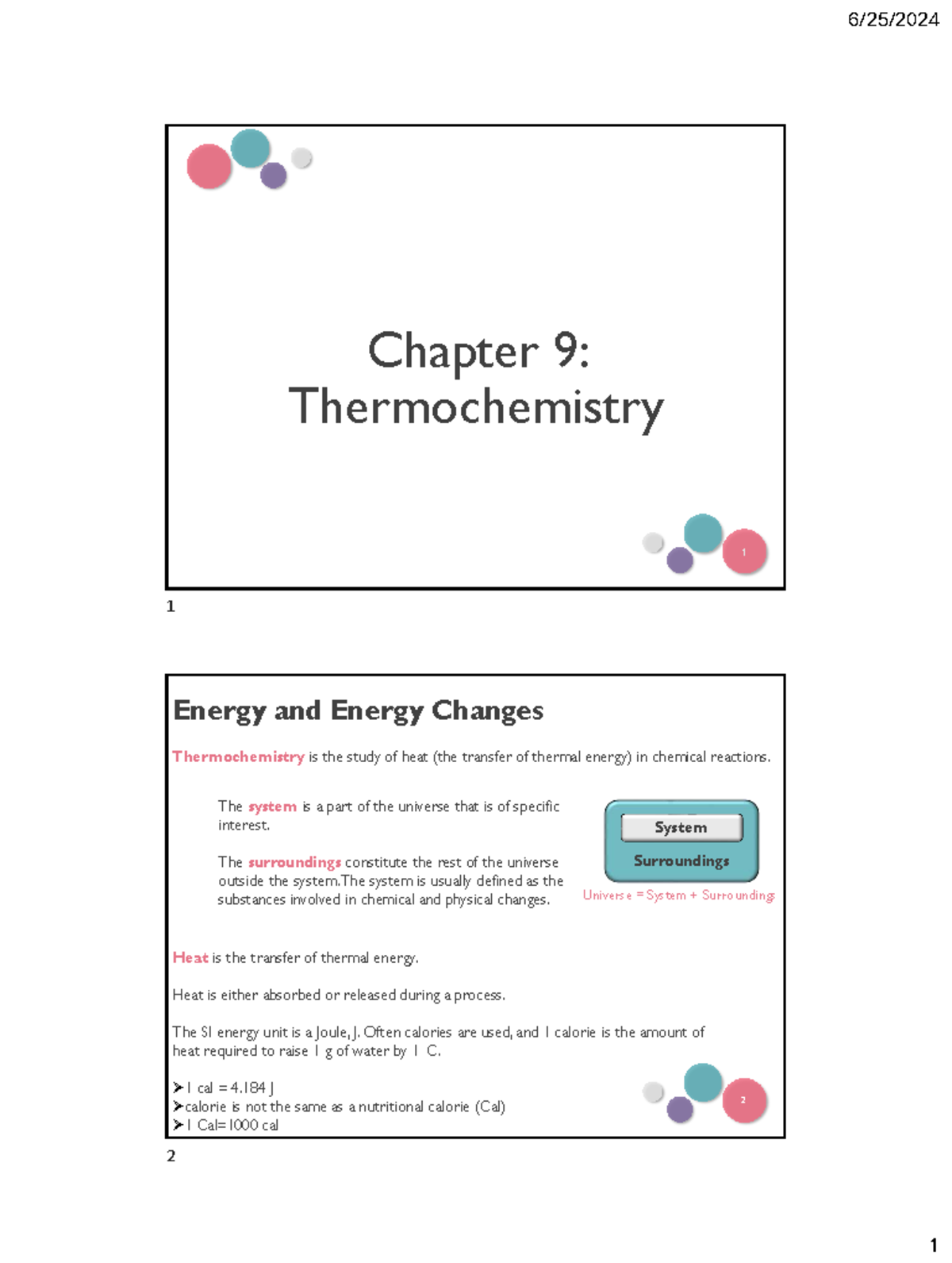 Thermochemistry & Calorimetry Study Guide - CHEM101 Final Exam Prep ...