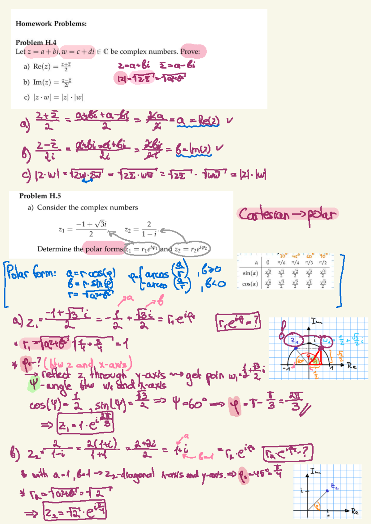 121 Biz G: Cartesian and Polar Forms - Sheet 02 - Studocu
