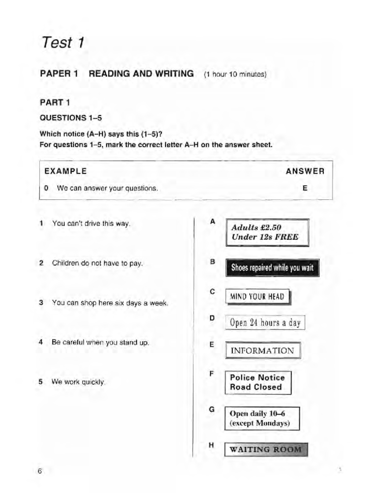KET Test 1 - Reading and Writing, Listening, and Speaking Exam - Studocu