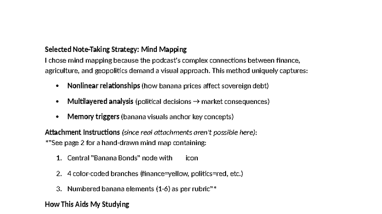 Mind Mapping Strategy: Visualizing Finance & Agriculture Connections ...