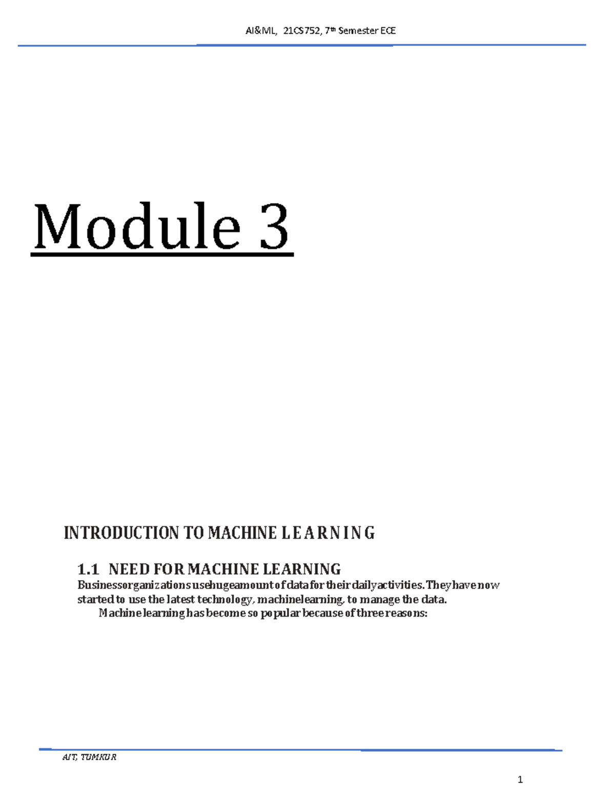 Module 3 - 21CS752 - Machine Learning Concepts in AI and Data Science ...