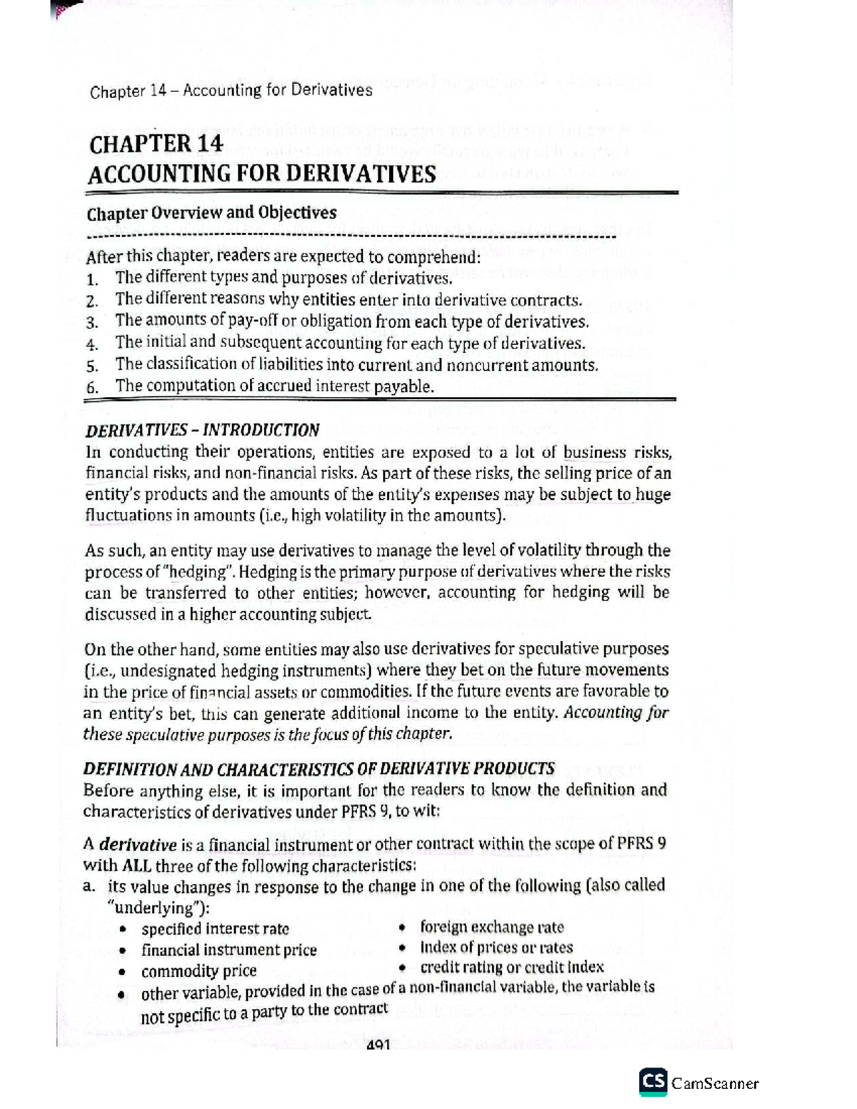 Chapter 14: Accounting for Derivatives - Overview and Key Concepts ...