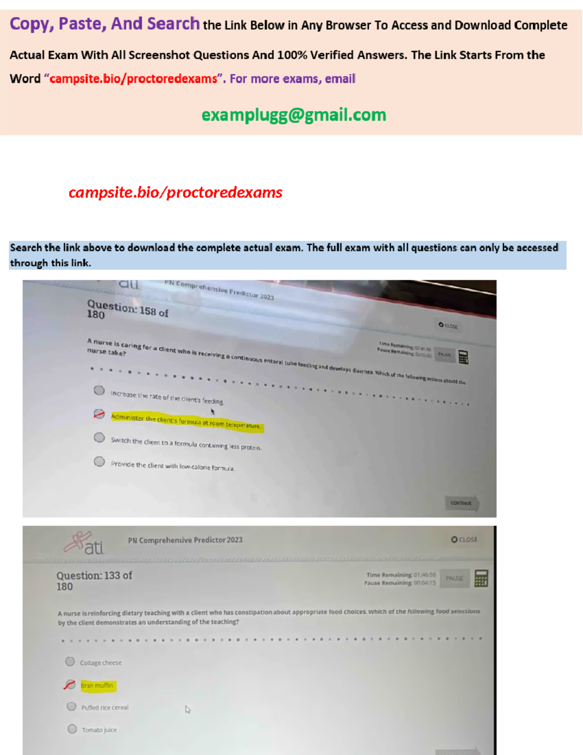 Ace ATI PN Comprehensive Predictor Exit Exam 2023-2026: NGN 180 Q&A ...