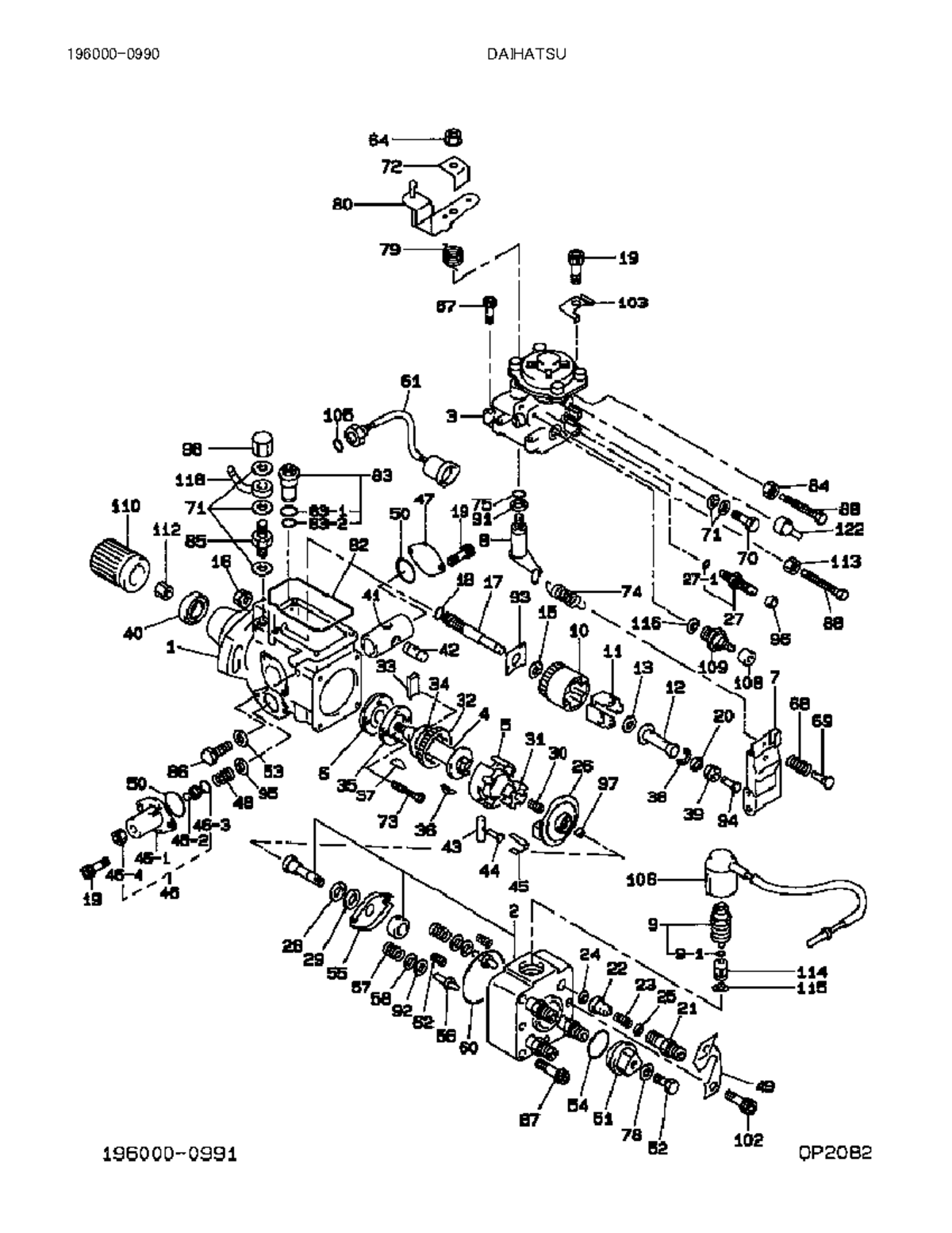 Pdfcoffee - 196000-0990-daihatsu - 196000-0990 DAIHATSU S M Illust ...