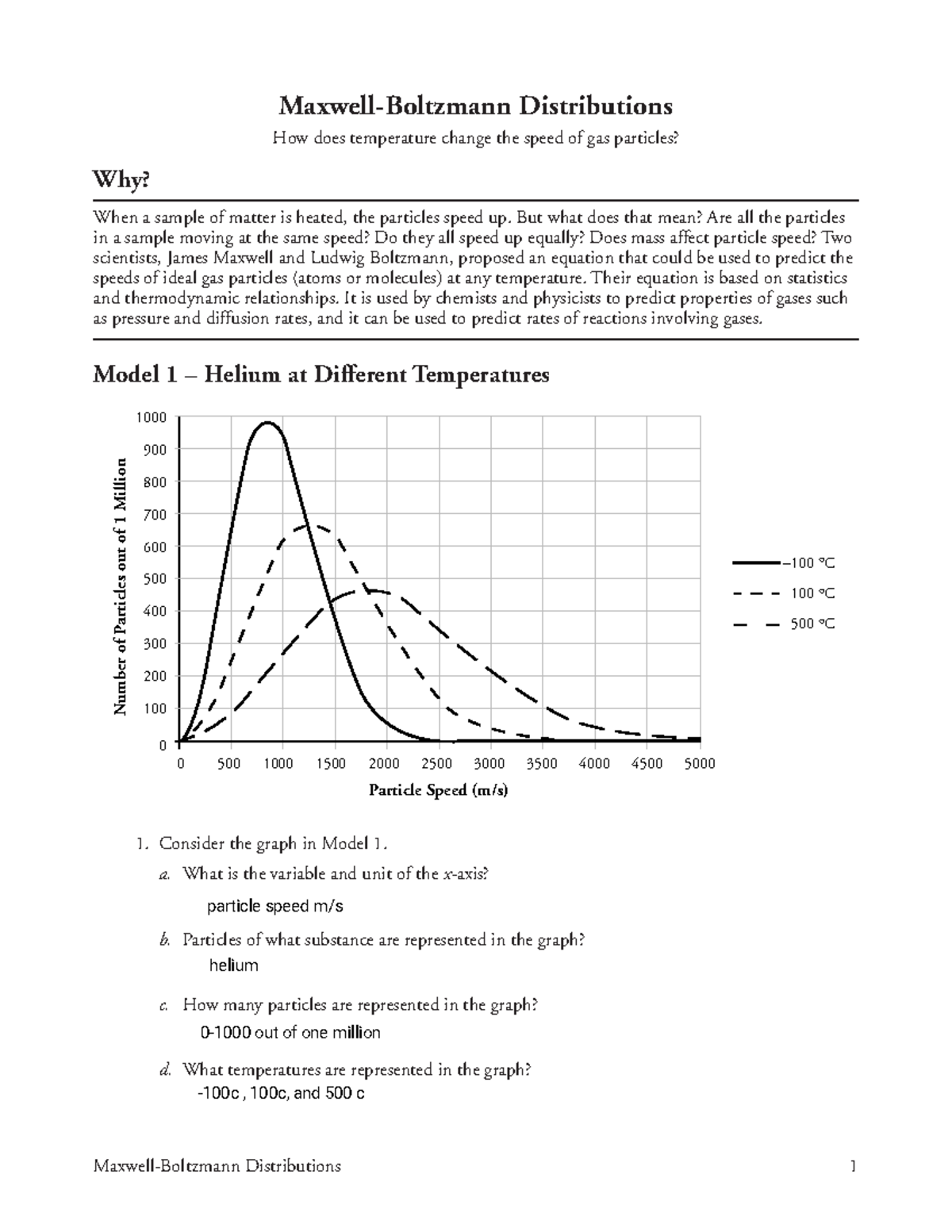 Maxwell-Boltzmann Distributions in AP CHEM 15: Impact of Temperature on ...