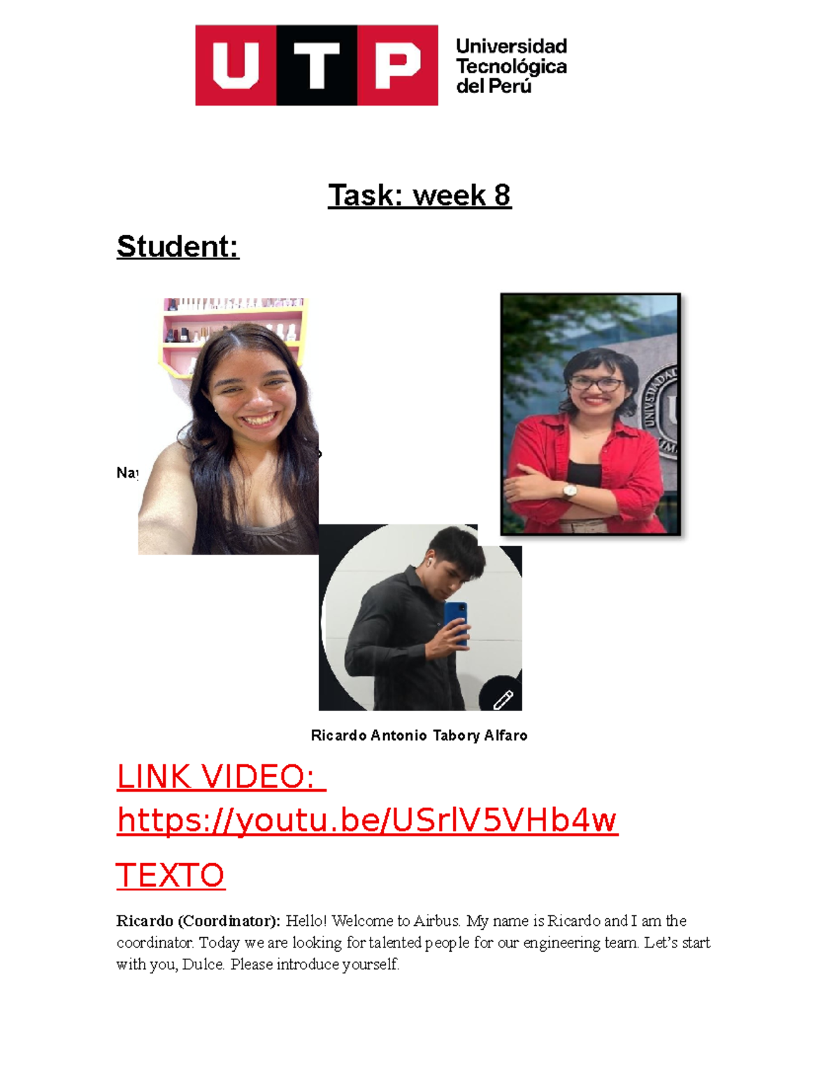 Week 08 Task: Engineering Team Introduction - wtggdg - Studocu