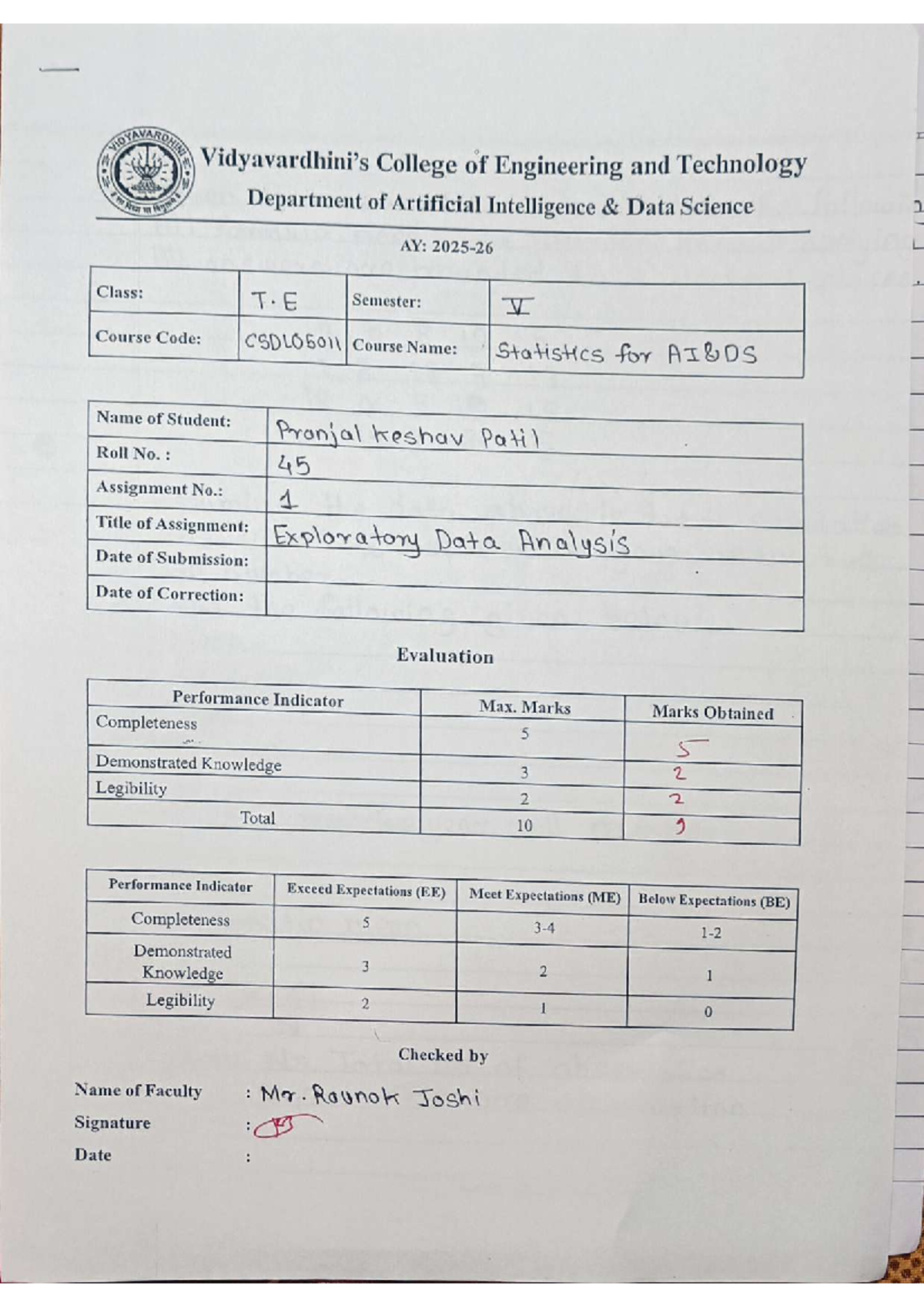Exploratory Data Analysis & Statistical Experiments - CSDL05011 - Studocu