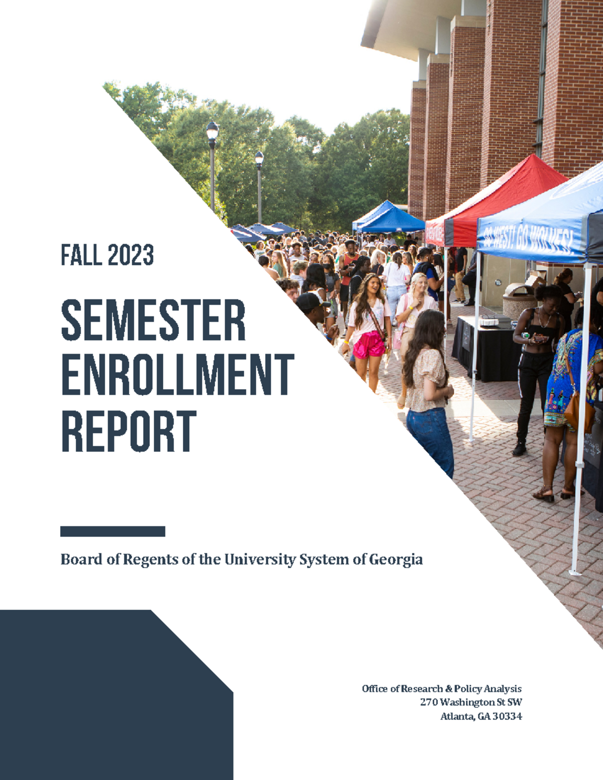 Fall 2023 SER Official 102423 - SEMESTER FALL 2023 ENROLLMENT REPORT ...