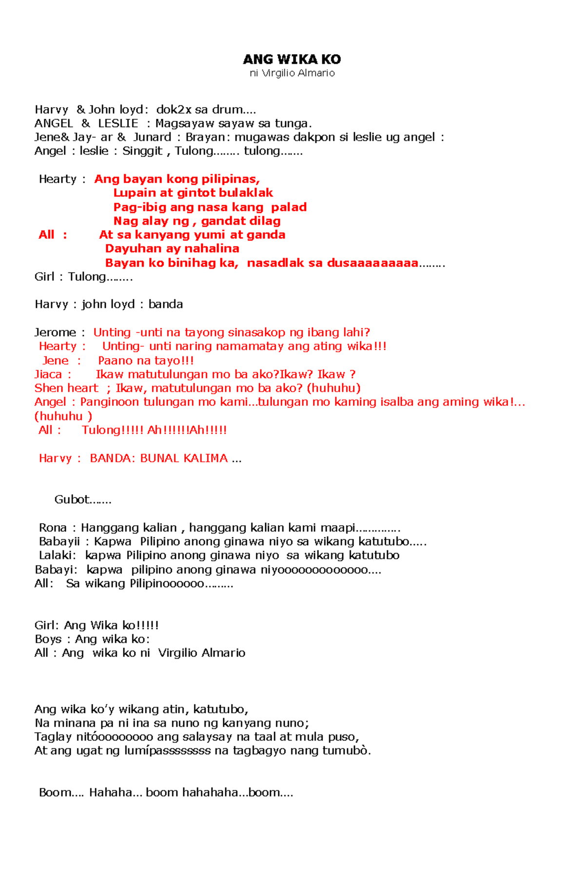 ANG WIKA KO: Pagsusuri ni Virgilio Almario sa Tradisyon at Kultura ...