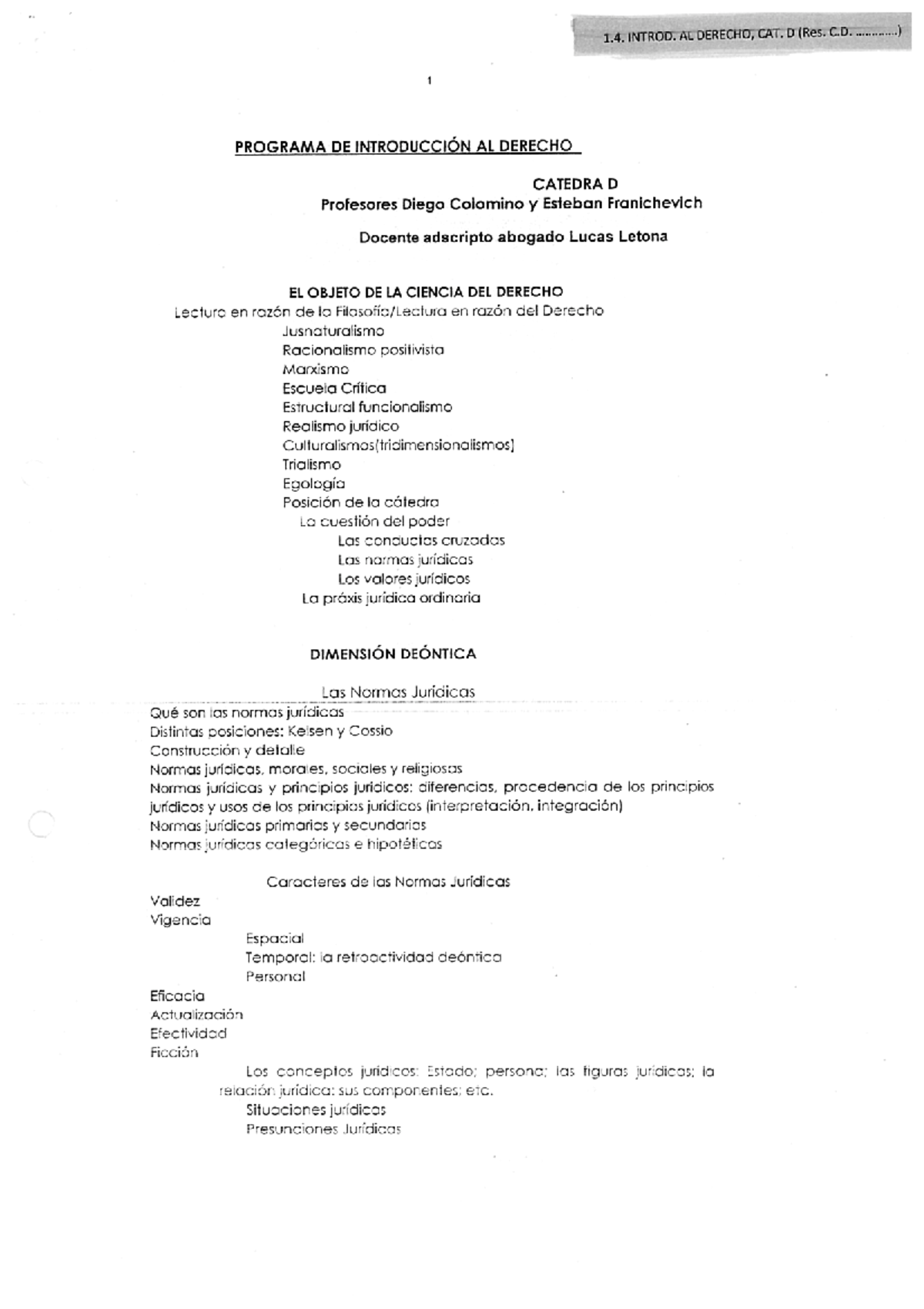 Introduccion al Derecho. Cat. D.pdf2 - Introducción al Derecho - Studocu