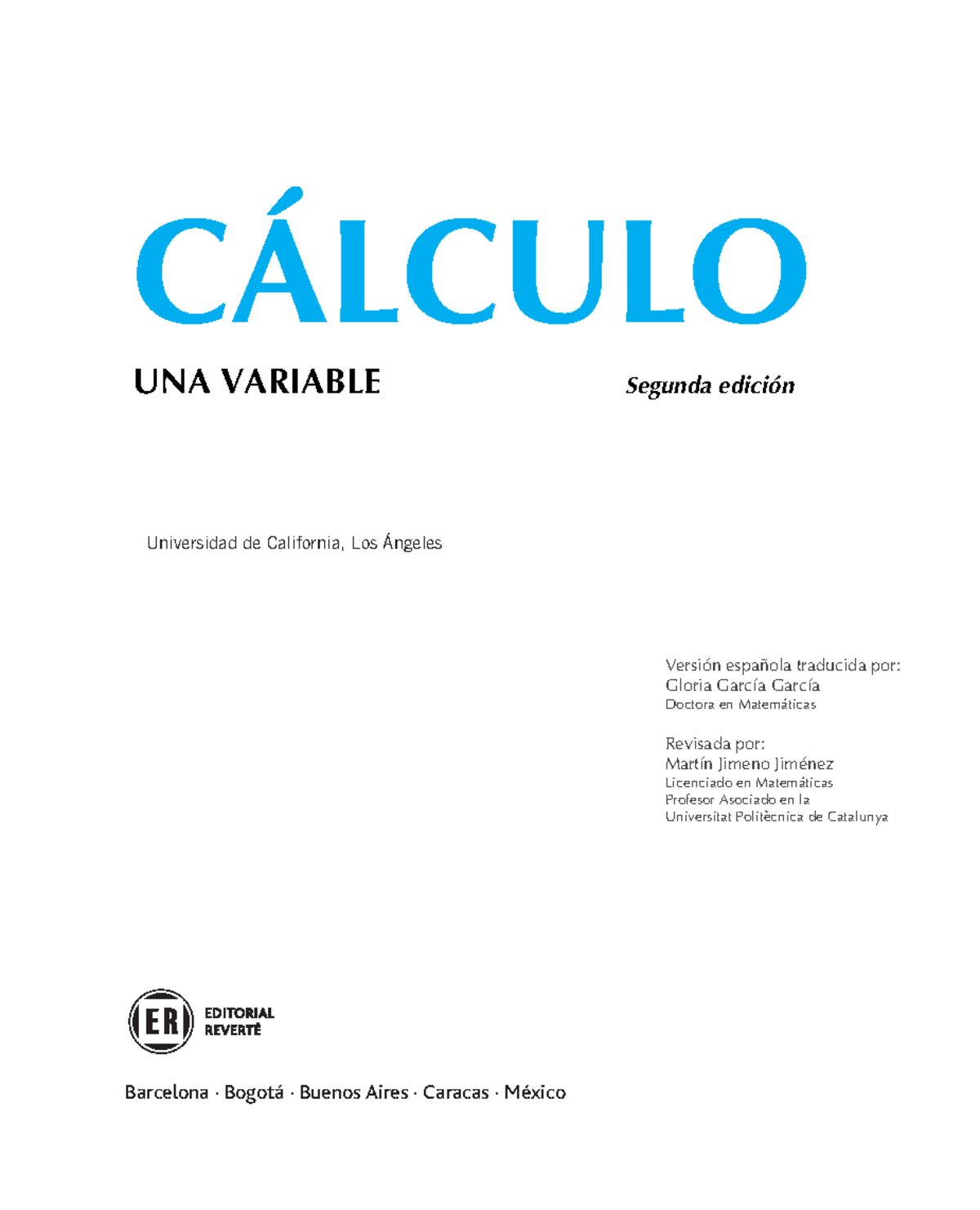 Cálculo I - Notas del Libro de Rogawski, 2ª Edición en Español - Studocu