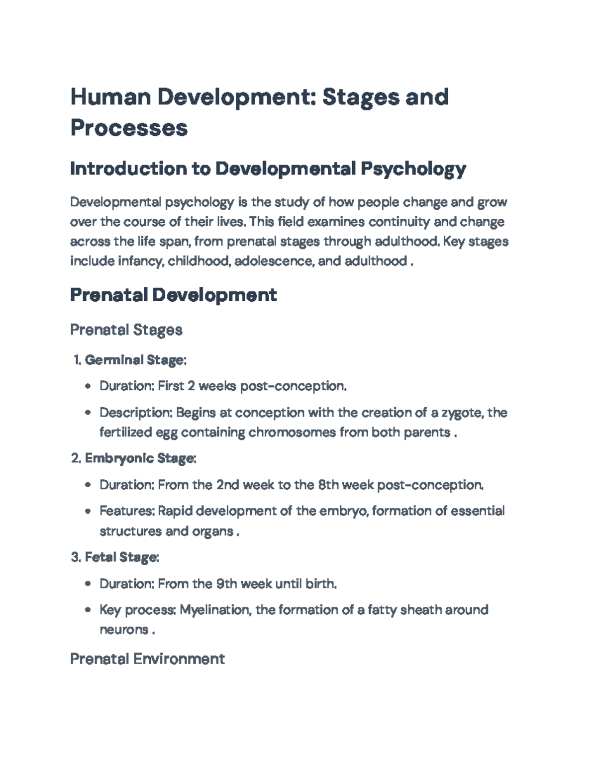 Human Development: Stages of Growth in Developmental Psychology - Human ...