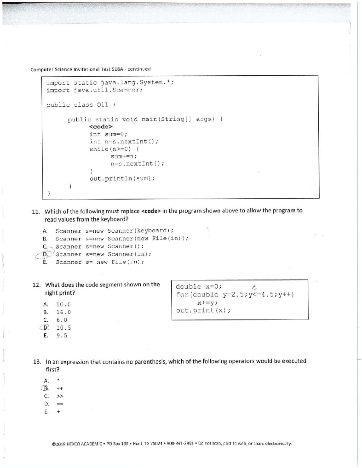 CS Test-2: Advanced Computer Programming Exam Review - Studocu