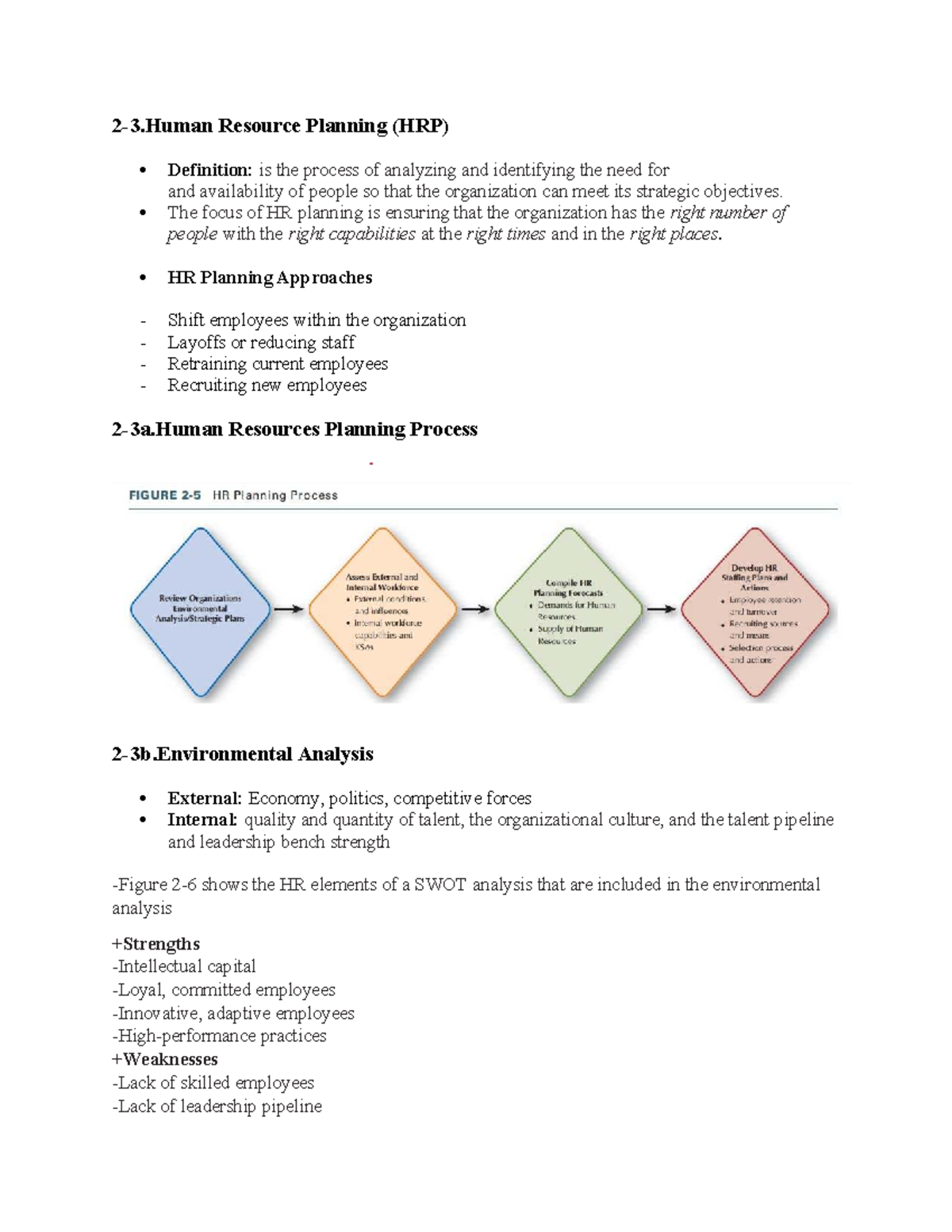 HRP Resource Planning: Strategies for Workforce Optimization - Studocu