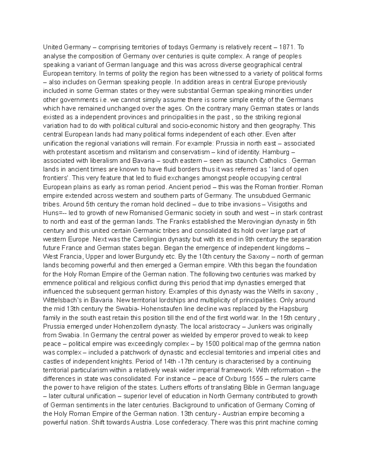 The Complex Evolution of United Germany: Historical Perspectives and ...
