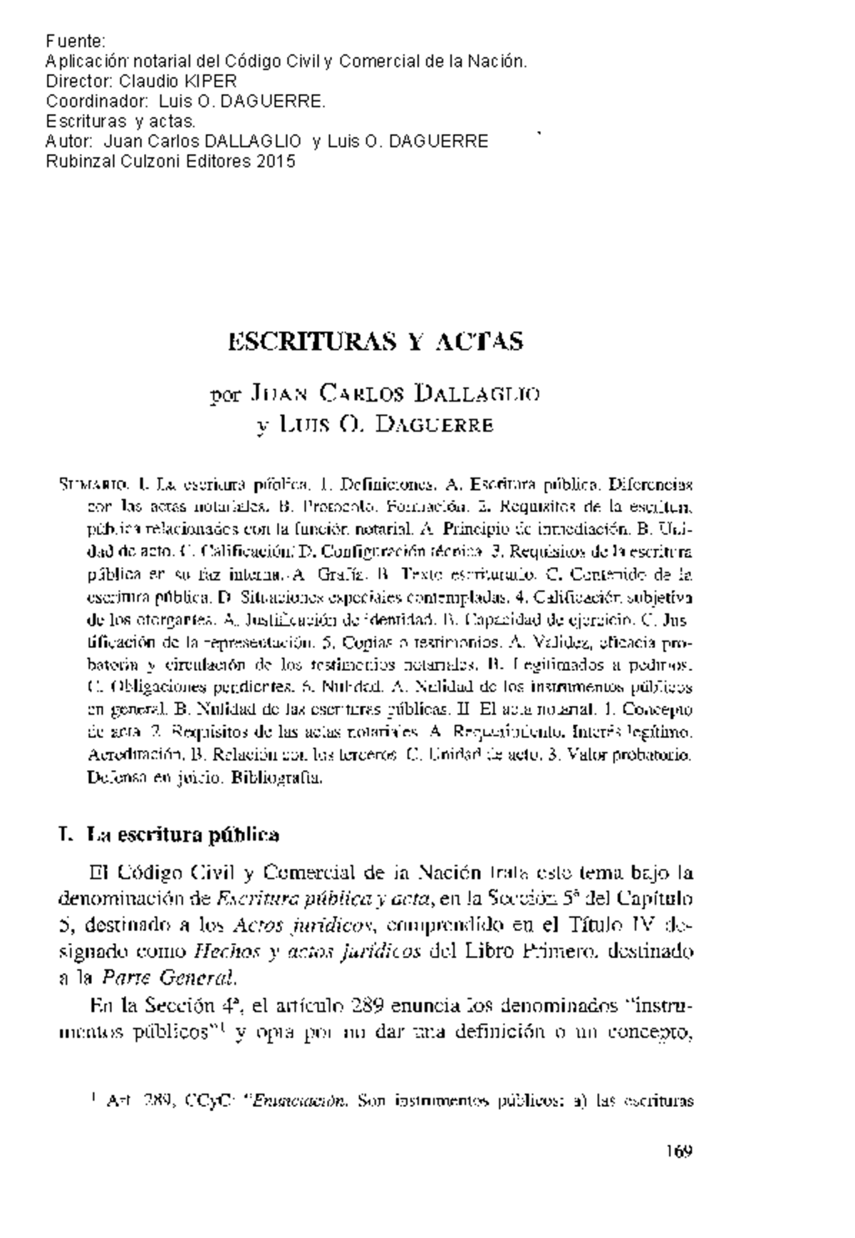 Escrituras y Actas Notariales según el Código Civil y Comercial (CCyC) - Studocu