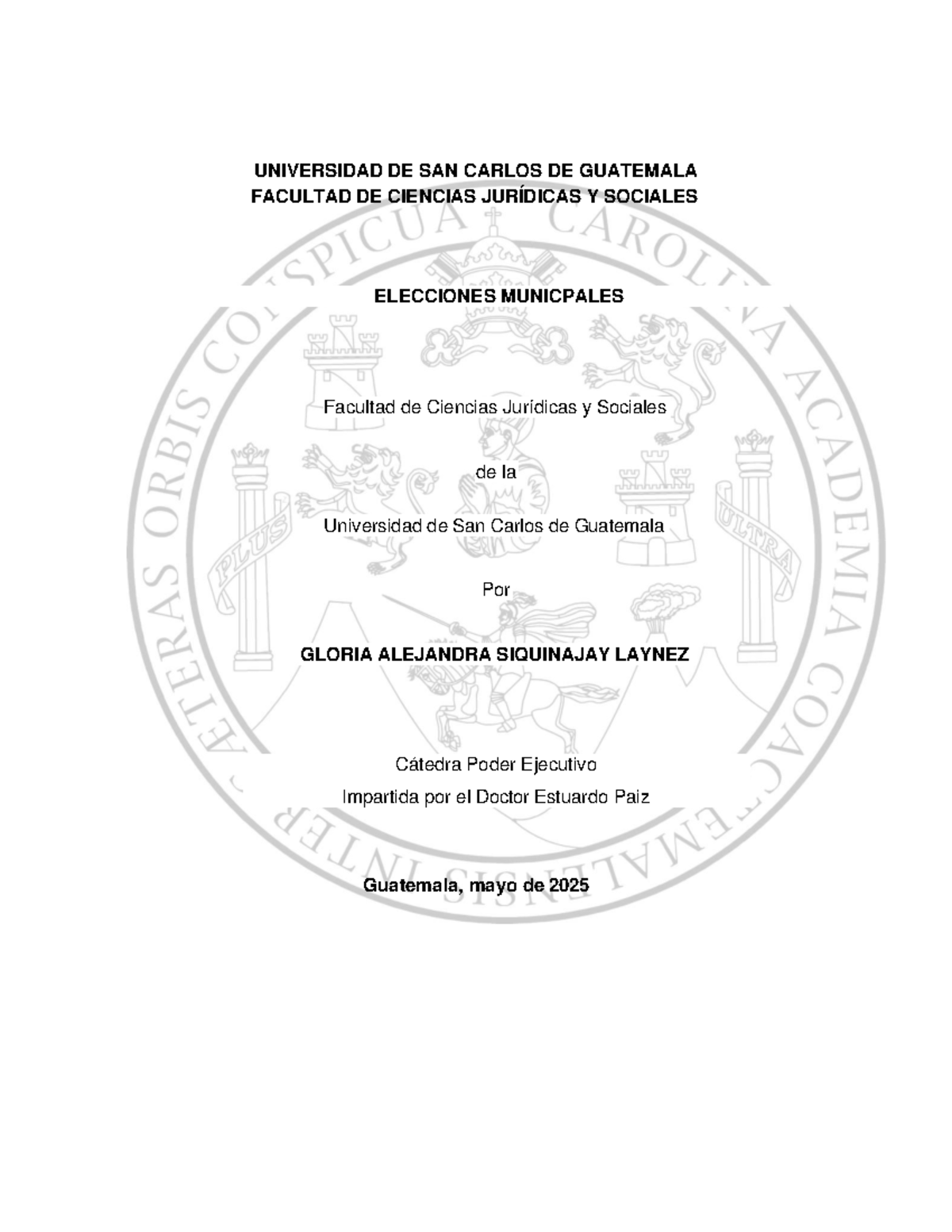 Elecciones Municipales en Guatemala: Análisis y Proceso Electoral ...
