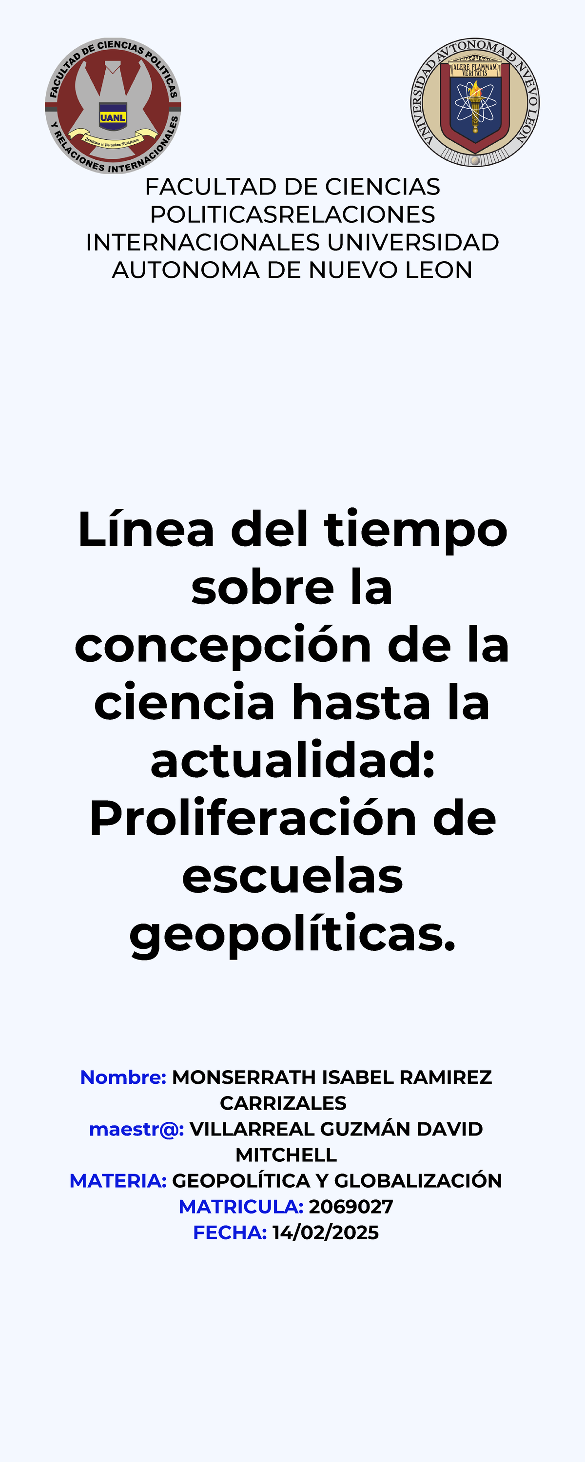 Línea del Tiempo de la Geopolítica ACT 1.1 - Monserrath Isabel Ramirez ...