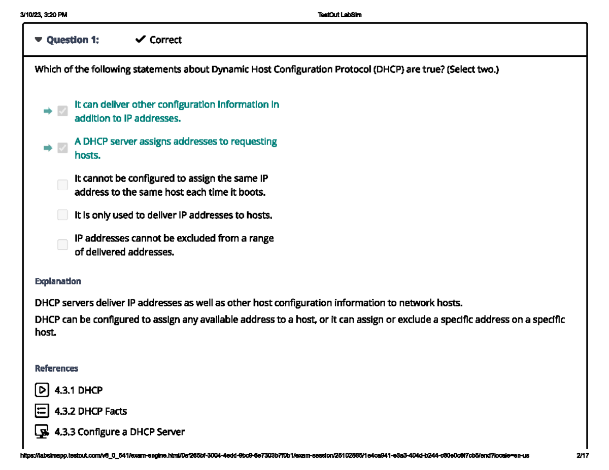 4.3.11 Practice Questions - IT-212 - Studocu