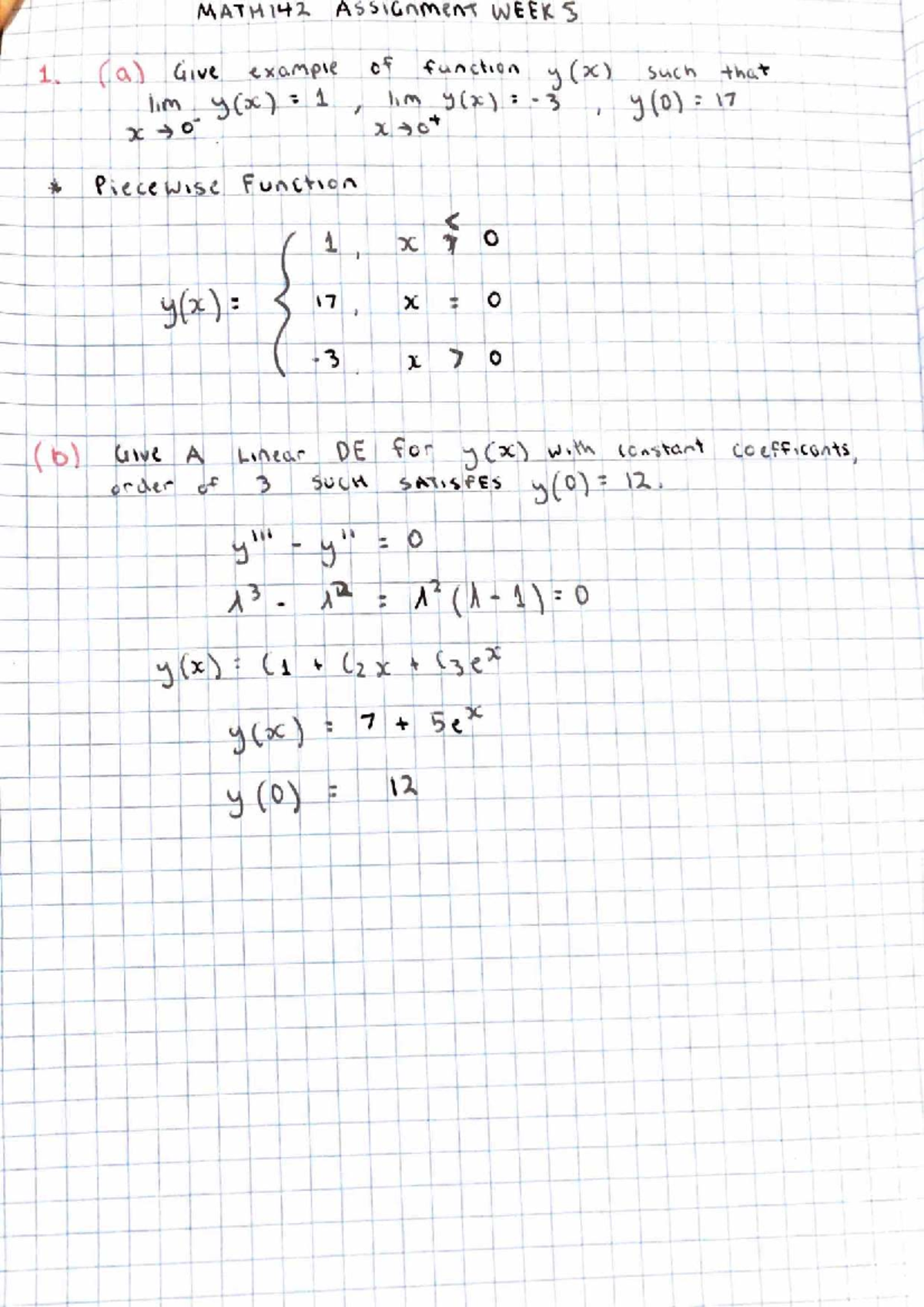 MATH 101 - Task 1 Overview and Solutions - Studocu