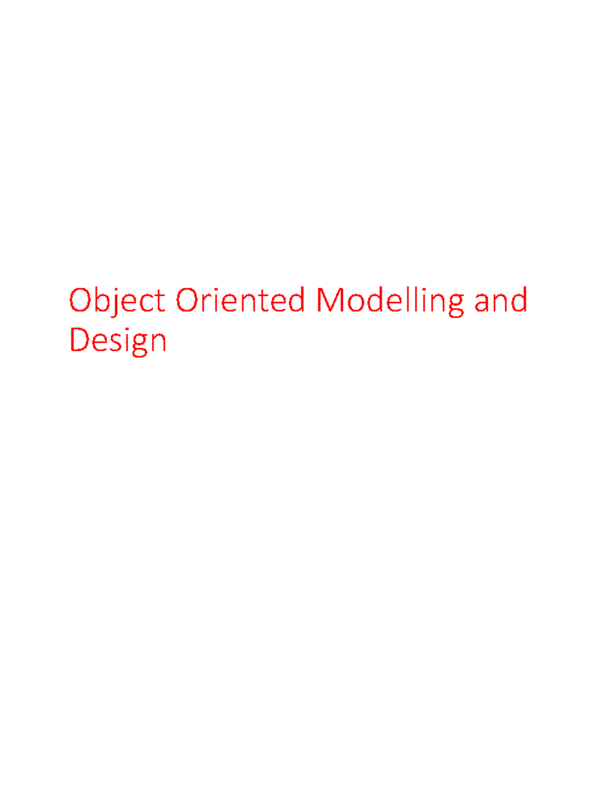 Advanced Object Modeling-1 - Object Oriented Modelling and Design ...