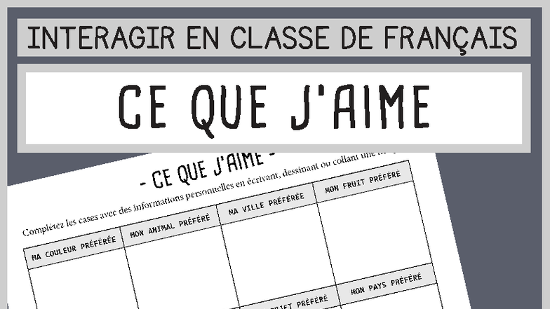 Activité FLE A1 : Production Écrite et Orale en Classe - Studocu