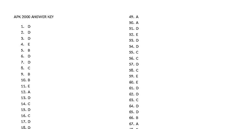 APK-2000 Final Exam Answer Key - Studocu