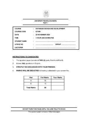 Lab ict - lab exercise - Topic: SIMPLE SQL QUERIES Questions 1. Simple SQL Queries – Comparison ...