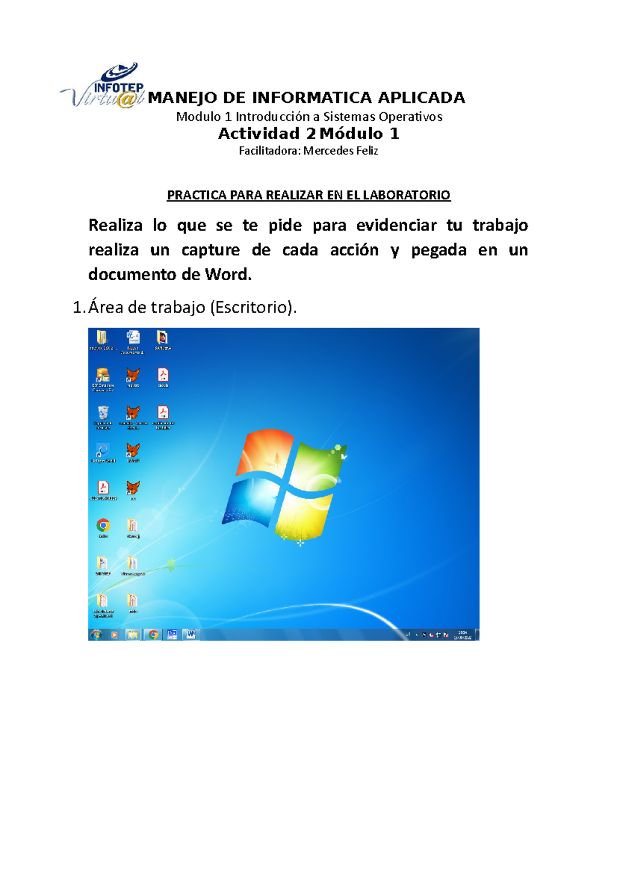 Actividad 2 modulo 1 - MANEJO DE INFORMATICA APLICADA Modulo 1 ...