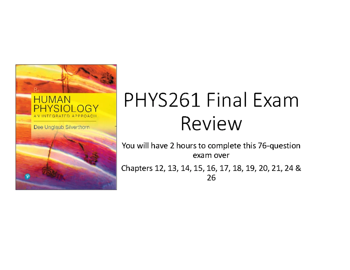A&P 1 - Mastering Unit 1: Introduction to Physiology Assignment - Studocu