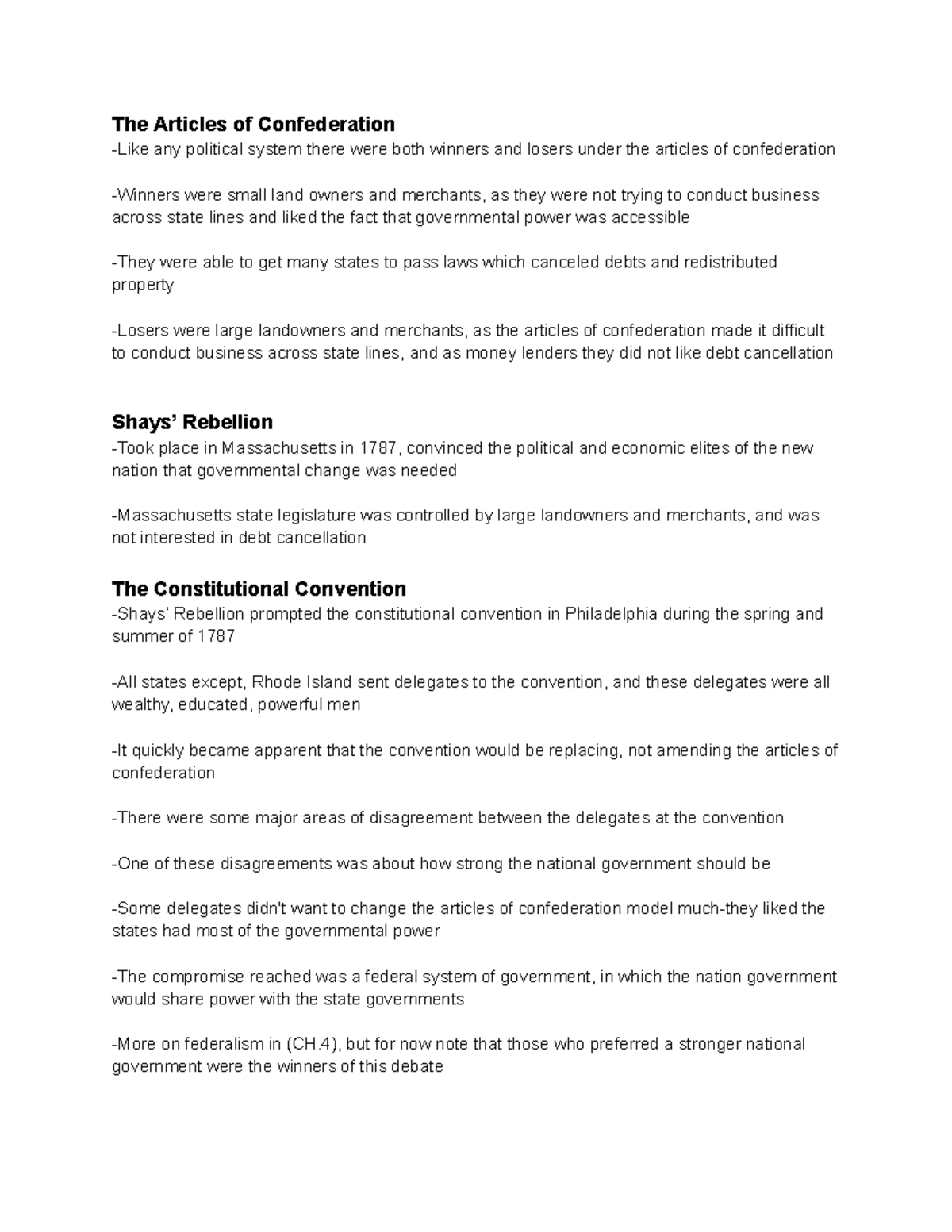 The Federalist Papers & Constitutional Convention: Key Debates (POL 101 ...
