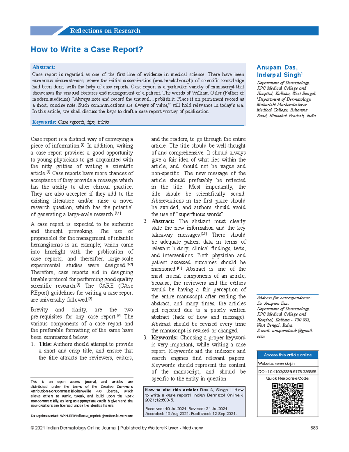 How to Write a Case Report: Key Insights and Guidelines - Studocu