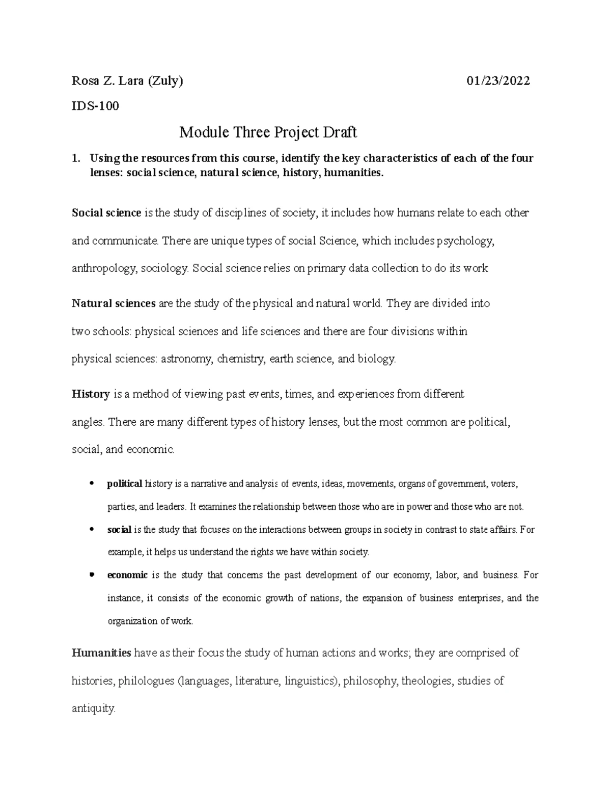 Module 8 - Initial Post - Discussion post - Create one initial post and ...