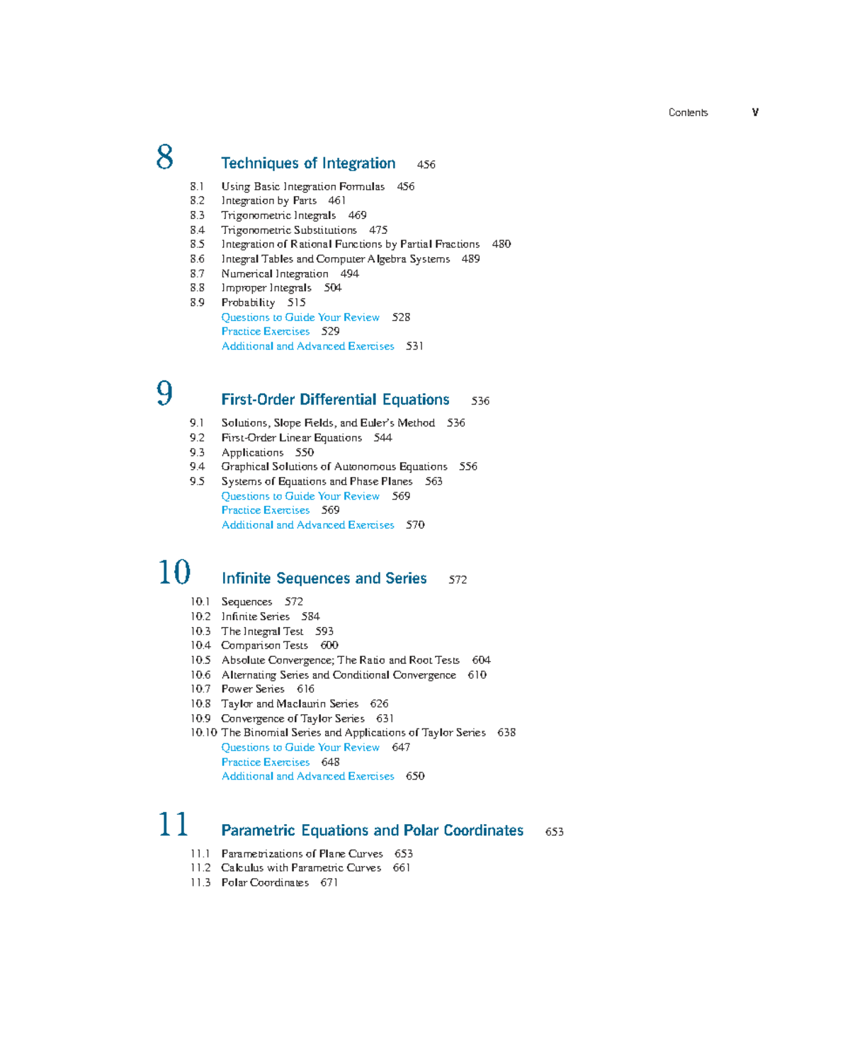Thomas Calculus: Integration Techniques and Differential Equations ...