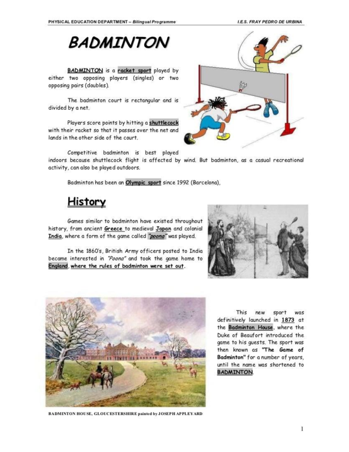 Introduction to Badminton Techniques and Strategies - Studocu