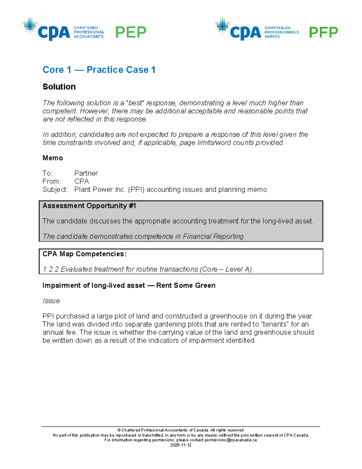 Core 1 Case Study 1: PPI Accounting Issues & Solutions - Studocu