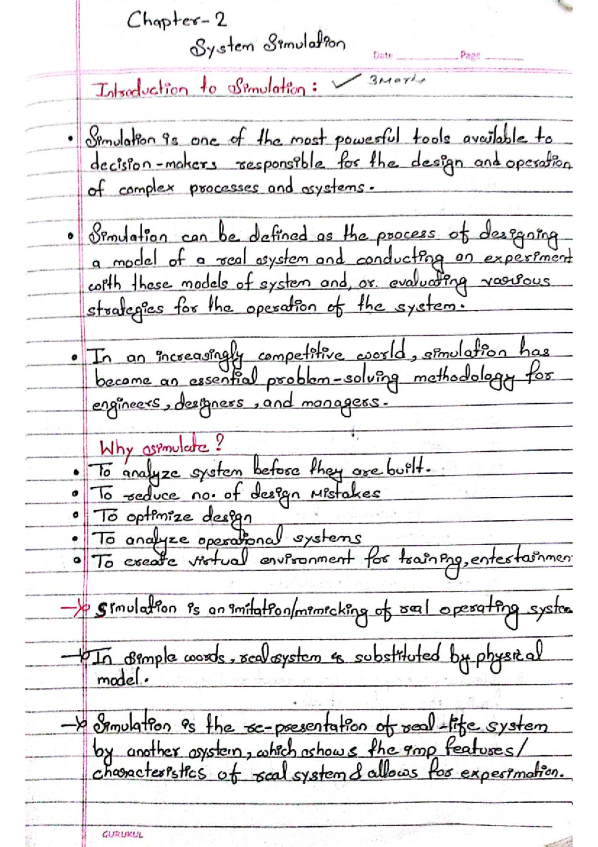 SM 2: Notes on System Simulation and Modeling Techniques - Studocu