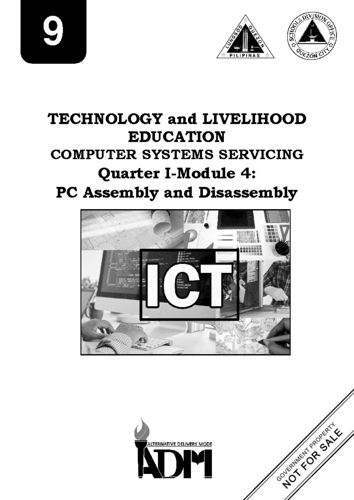 ICTCSS 9: Quarter 1 Module 4 - PC Assembly & Disassembly Guide - Studocu