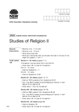 Studies of Religion- Grade: 11 - New South Wales Higher School ...
