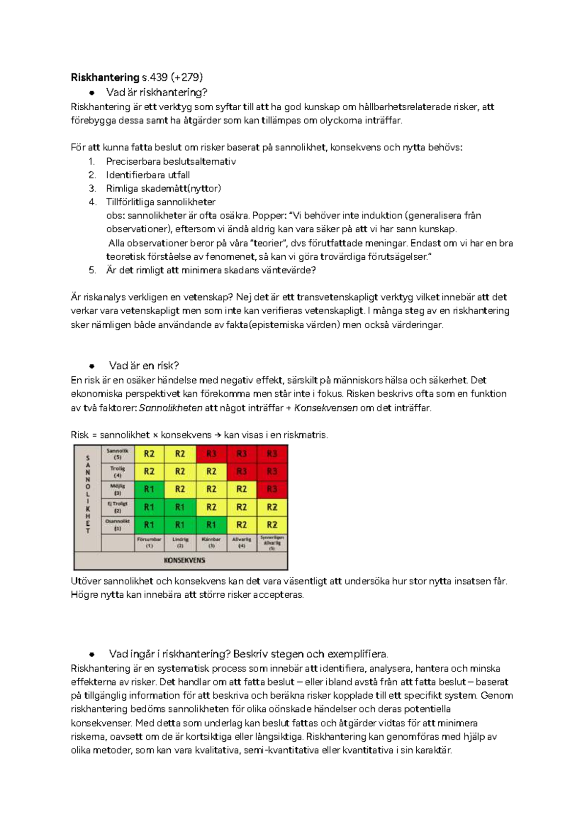 Riskhantering och Riskanalys: En Sammanfattning av Metoder och ...